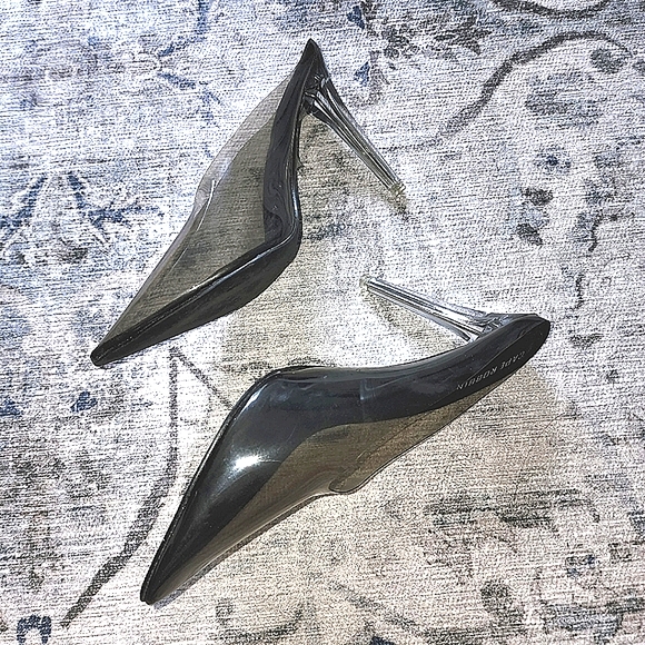 Cape Robbin | Shoes | Cape Robbin Black Pvc High Heels | Poshmark